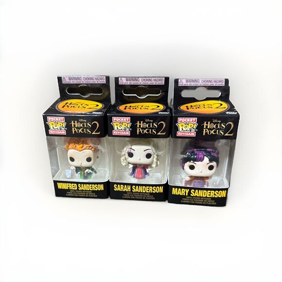Funko | Accessories | Funko Pocket Pops Hocus Pocus 2 Keychains Winnie ...